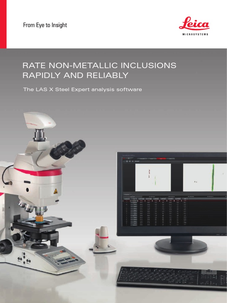 Rate Non-Metallic Inclusions Rapidly and Reliably: The LAS X Steel ...