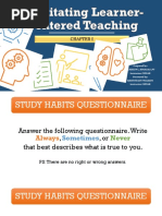 Study Habits Questionnaire | PDF | Communication | Cognition