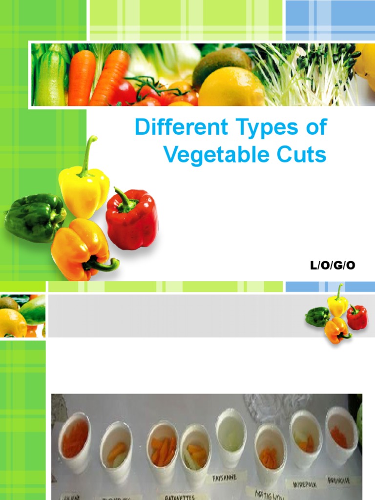 Types of Vegetable Cuts Explained | PDF