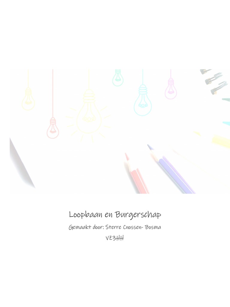 Loopbaan en Burgerschap | PDF