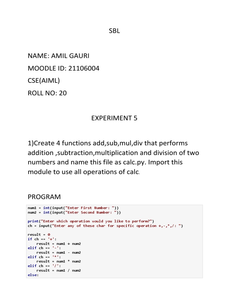 SBL Exp5 | Download Free PDF | Regular Expression | Computer Programming