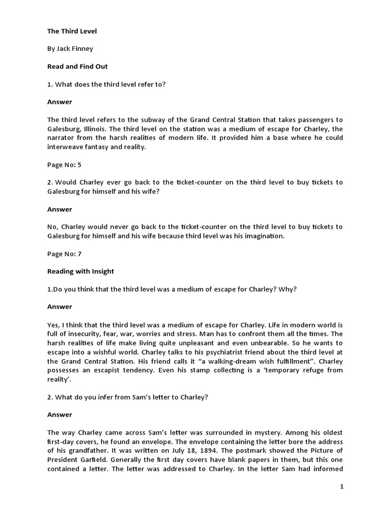 The Third Level | PDF