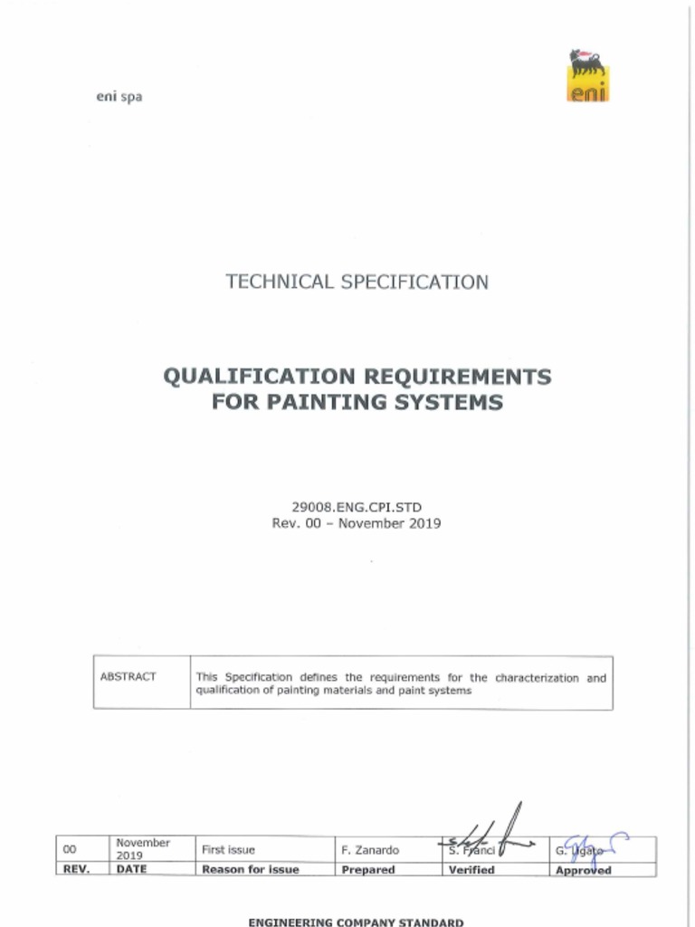 Painting System Qualification Standards | PDF | Paint | Specification ...