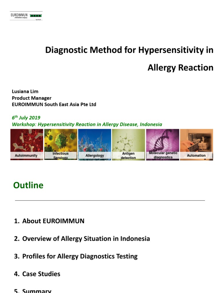 EUROIMMUN Diagnostic Method For Hypersensitivity in Allergy Reaction ...
