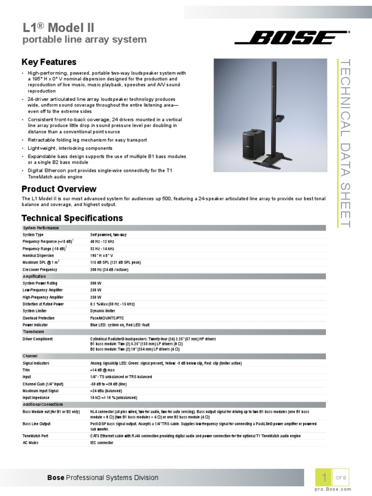 Tds l1 Model2 | PDF | Loudspeaker | Amplifier