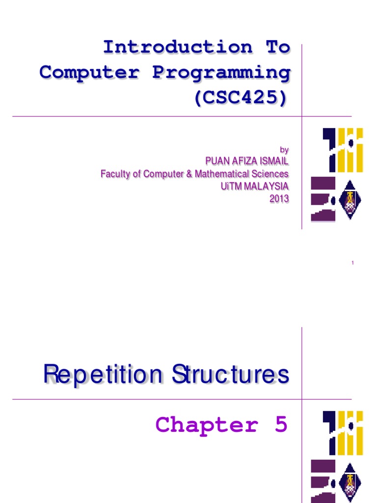 COMPUTER SCIENCE PROGRAM Chapter 5 | PDF | Control Flow | Computer Programming