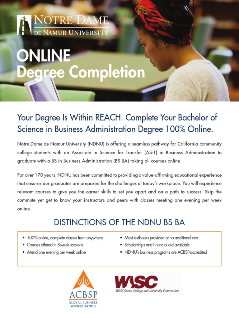Brochure Online Degree Completion | PDF | Economies | Business