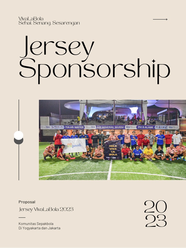 Proposal Sponsorship Jersey Vivalabola 2023 | PDF