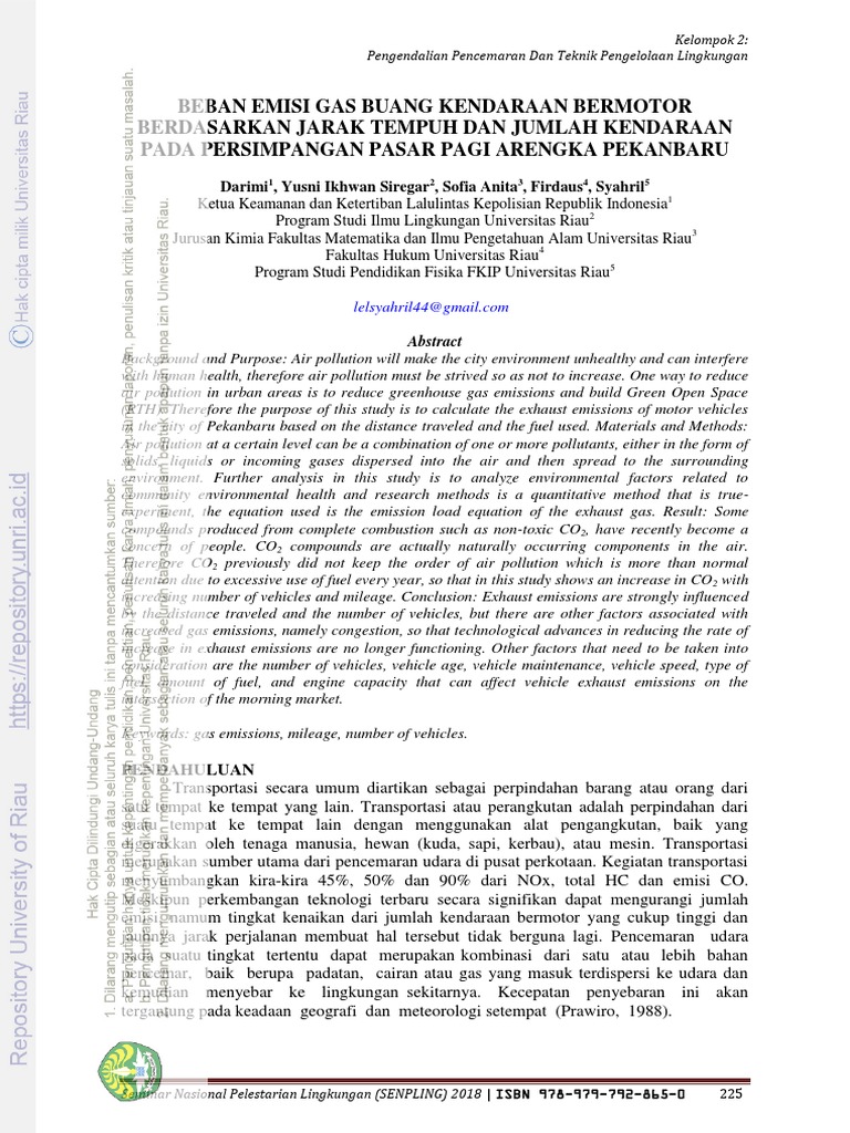 Darimi | PDF | Air Pollution | Exhaust Gas