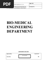 Role of Biomedical - Engineer - in - Hospital | PDF | Biomedical Engineering | Health Care