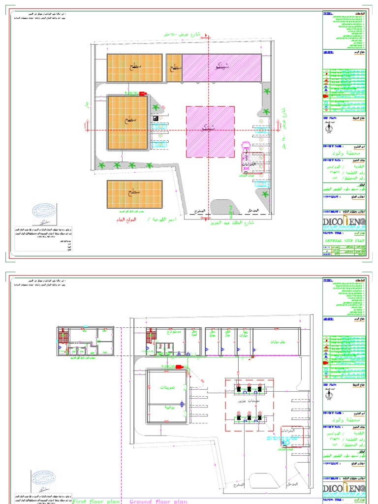 مخطط السلامة محطة ابو مشعل | PDF