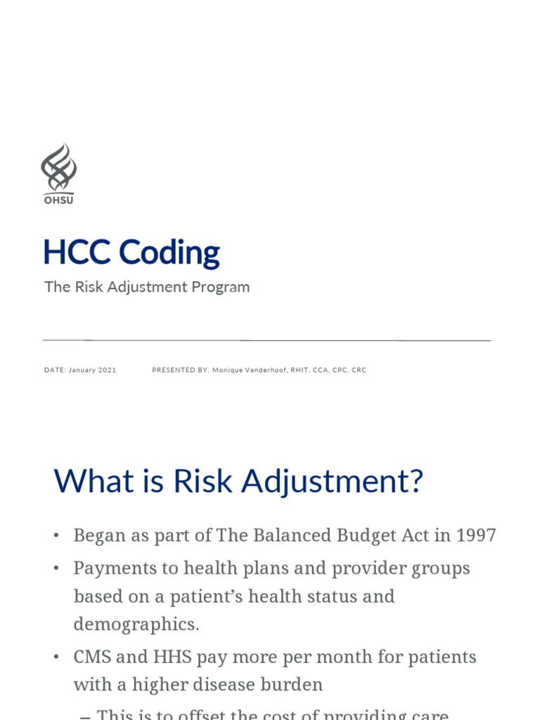 HCC Coding - Jan 2021 | PDF | Chronic Condition | Medical Diagnosis