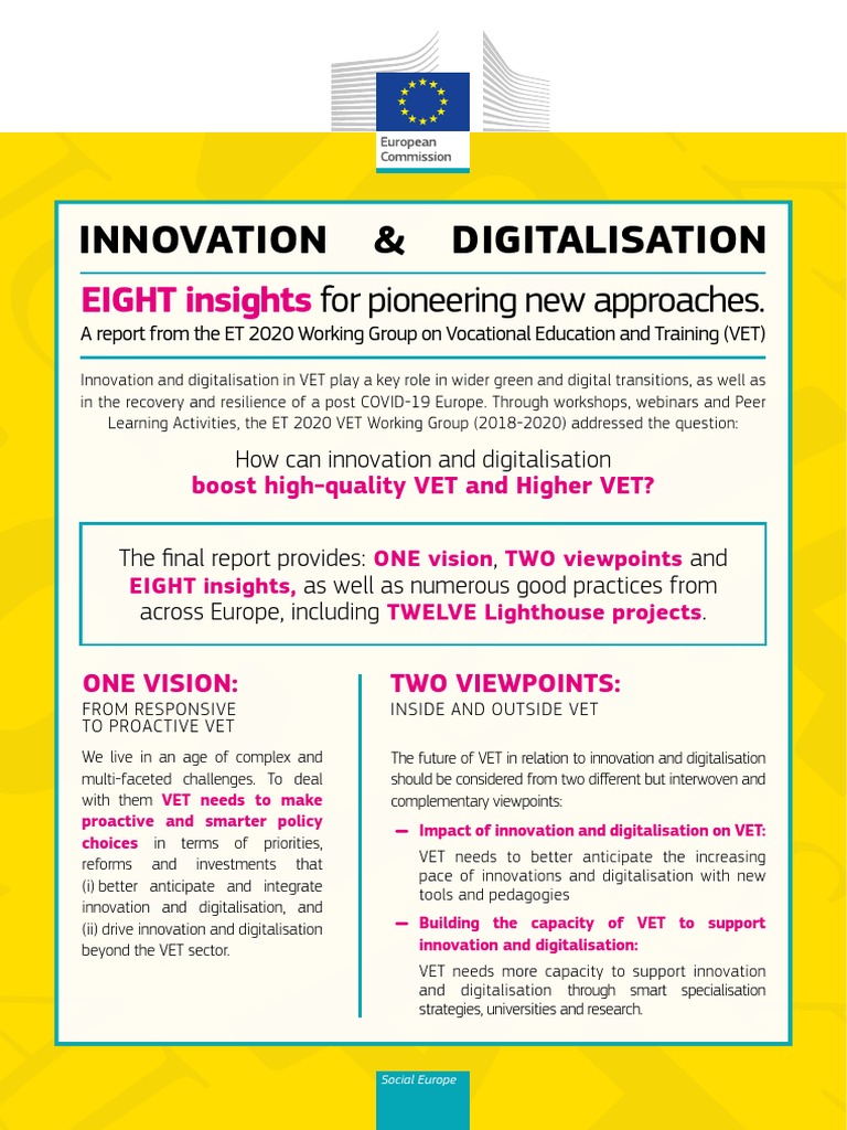 Innovation and Digitalisation in Vocational Education and Training ...