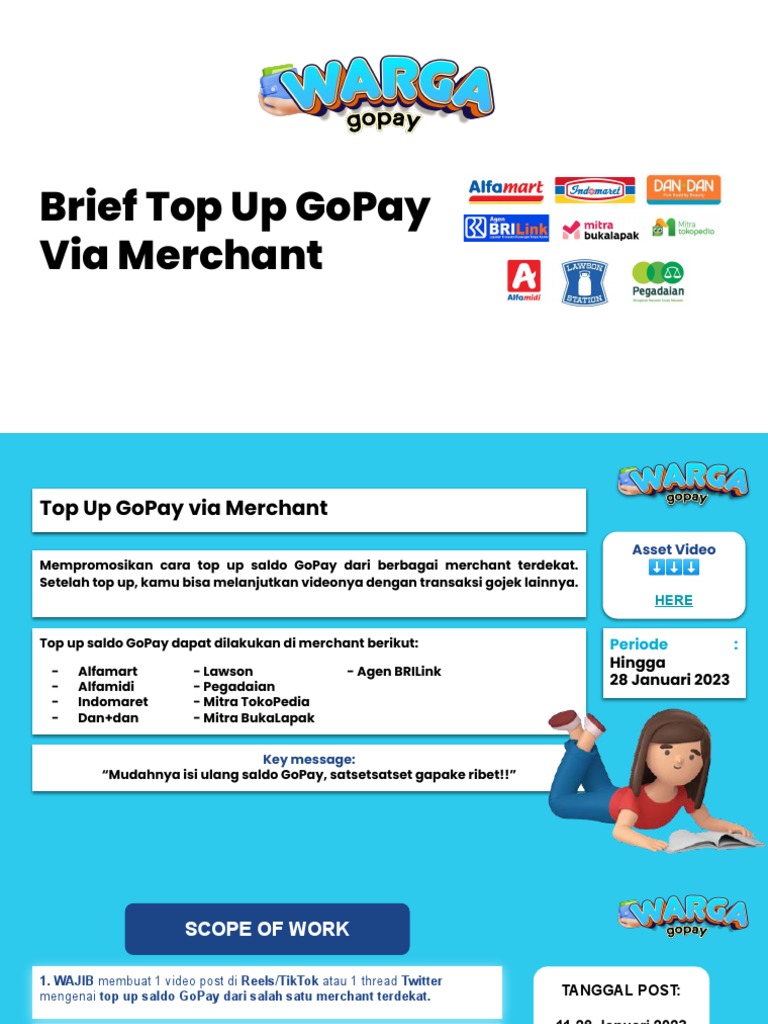 Brief Top Up GoPay Via Merchant | PDF | Bisnis