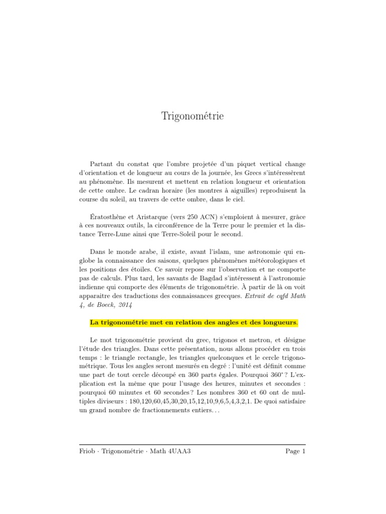 Trigo No Me Trie | PDF | Fonction trigonométrique | Triangle