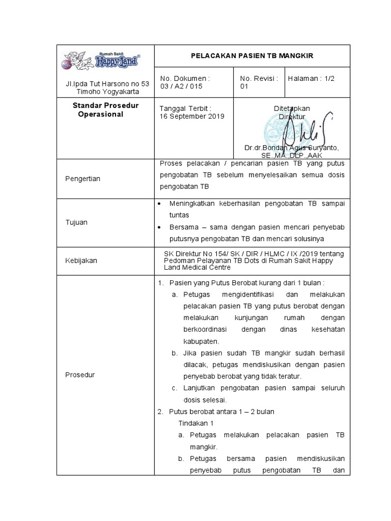 Pelacakan Pasien TB Mangkir | PDF