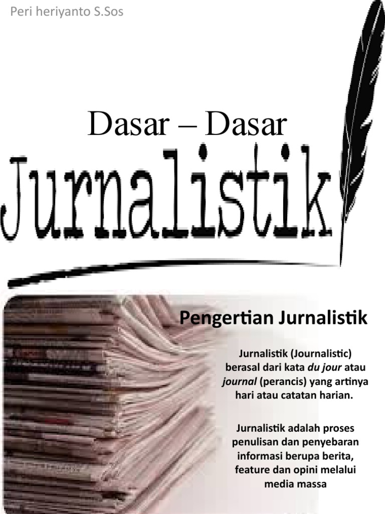 Dasar Dasar Jurnalistik | PDF