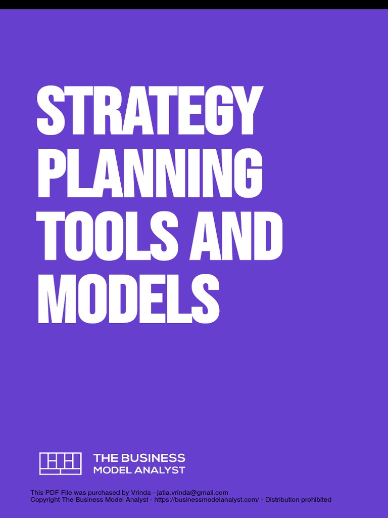 Strategy Planning Tools and Models | PDF | Swot Analysis | Strategic Planning