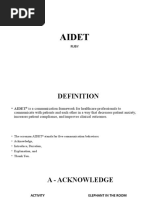 AIDET: Patient Introduction Techniques | PDF