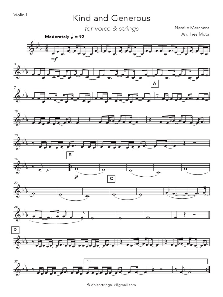 Kind and Generous - Natalie Merchant V1 | PDF | Théorie (échecs) | Échecs