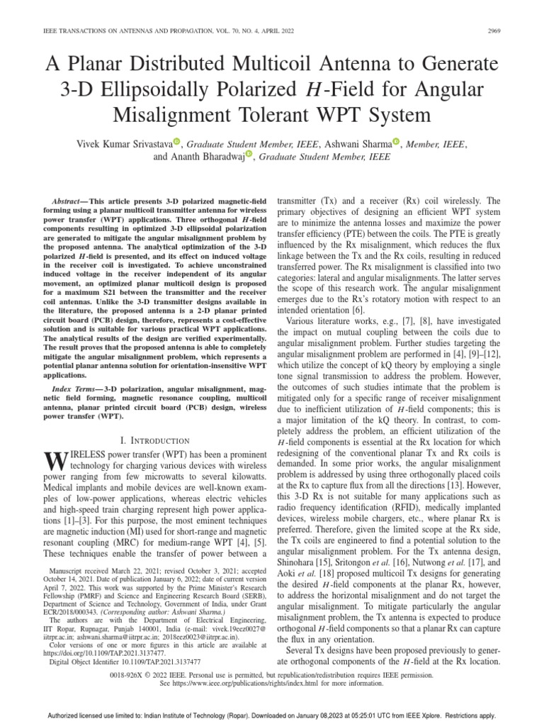 A Planar Distributed Multicoil Antenna To Generate 3-D Ellipsoidally Polarized H-Field For ...
