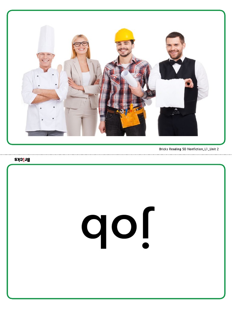 Bricks Reading 50 Nonfiction - L1 - Flashcard - Unit 02 | PDF