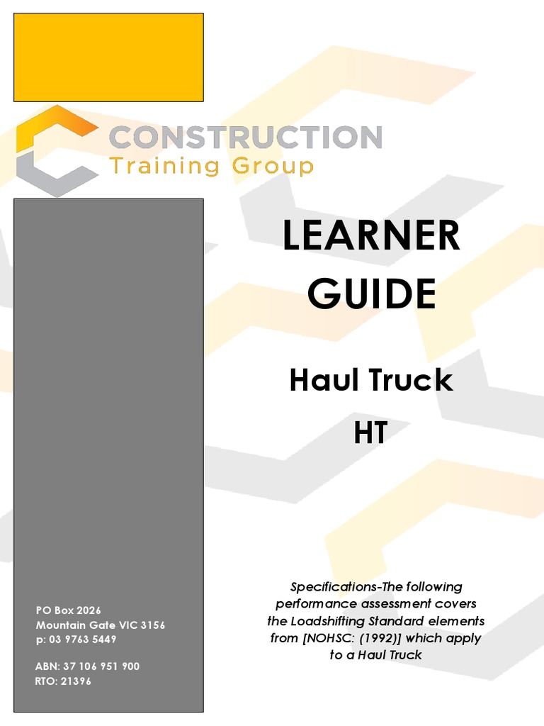 Haul Truck 1 | PDF | Truck | Road