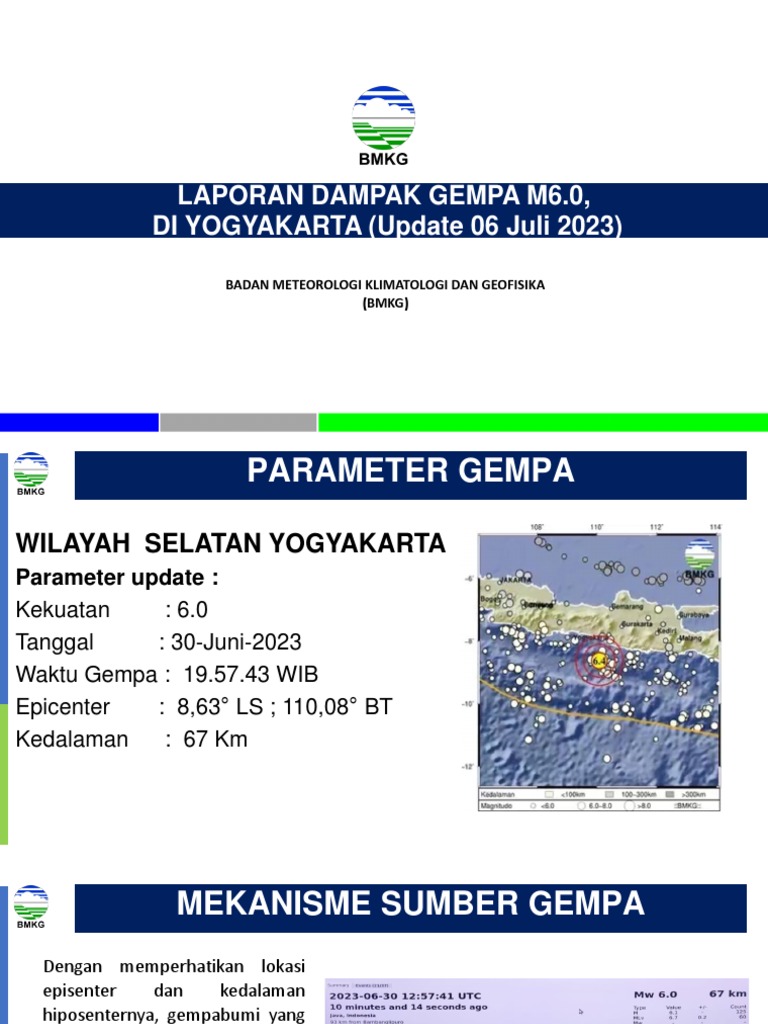 MDMC-Laporan Gempa M6.0 DIY | PDF