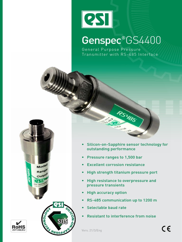 Gs 4400 | PDF | Sensor | Electrical Connector