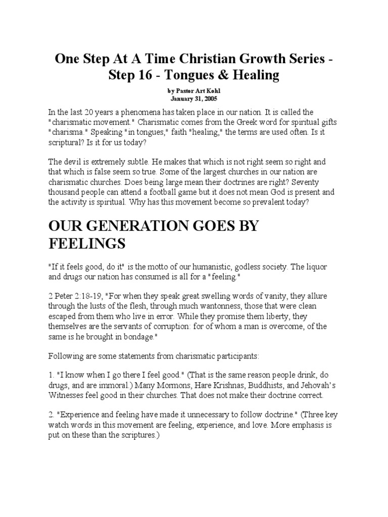 One Step at A Time Christian Growth Series STEP 17 | Download Free PDF ...