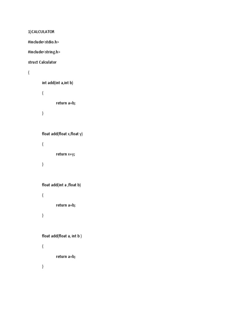 Overloading Pdf Computer Programming Software Development 