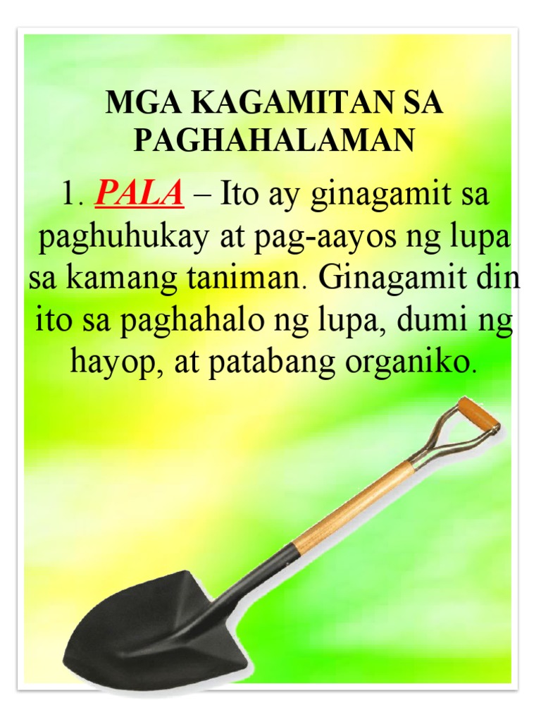 Mga Kagamitan Sa Paghahalaman | PDF