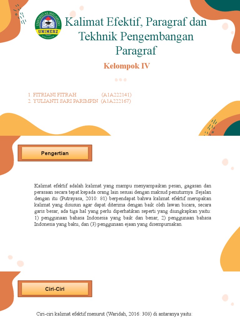 Kalimat Efektif (Kelompok 4) | PDF