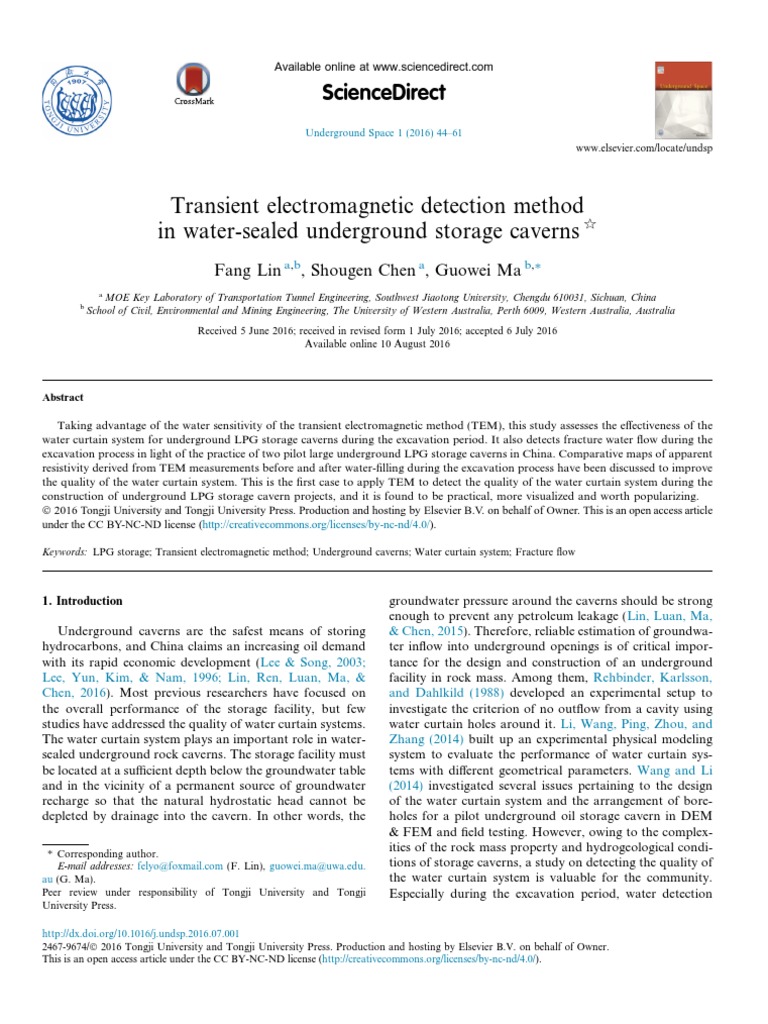 Transient Electromagnetic Detection Method Pdf Magnetic Field