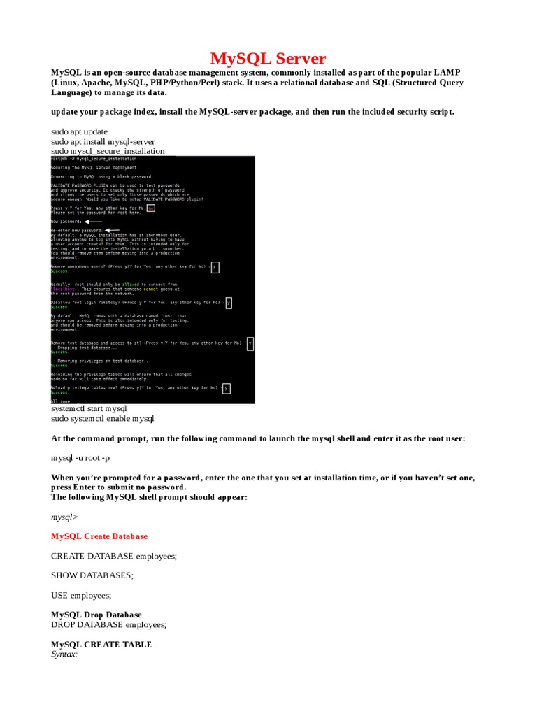 Mysql | PDF | My Sql | Databases Mysql | PDF | My Sql | Databases