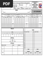 Netball Scoresheet | PDF