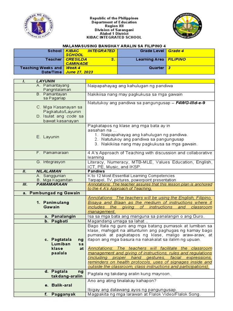 Lesson Plan | PDF