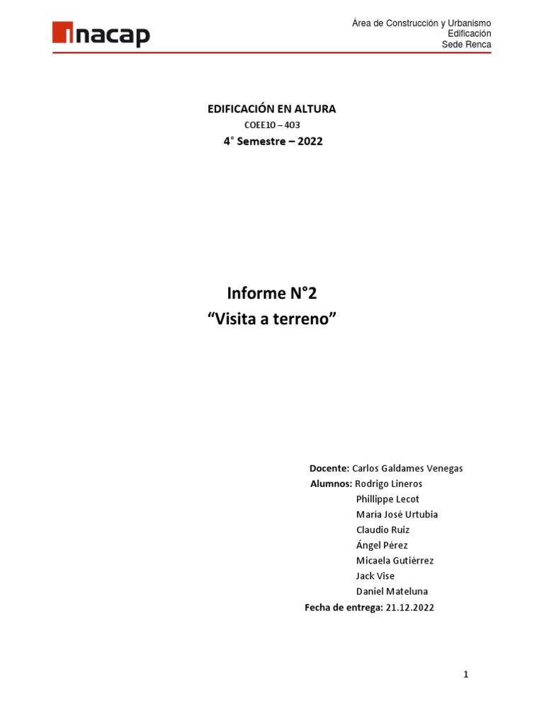 INFORME N°2 Final | PDF | Entorno natural | Planificación