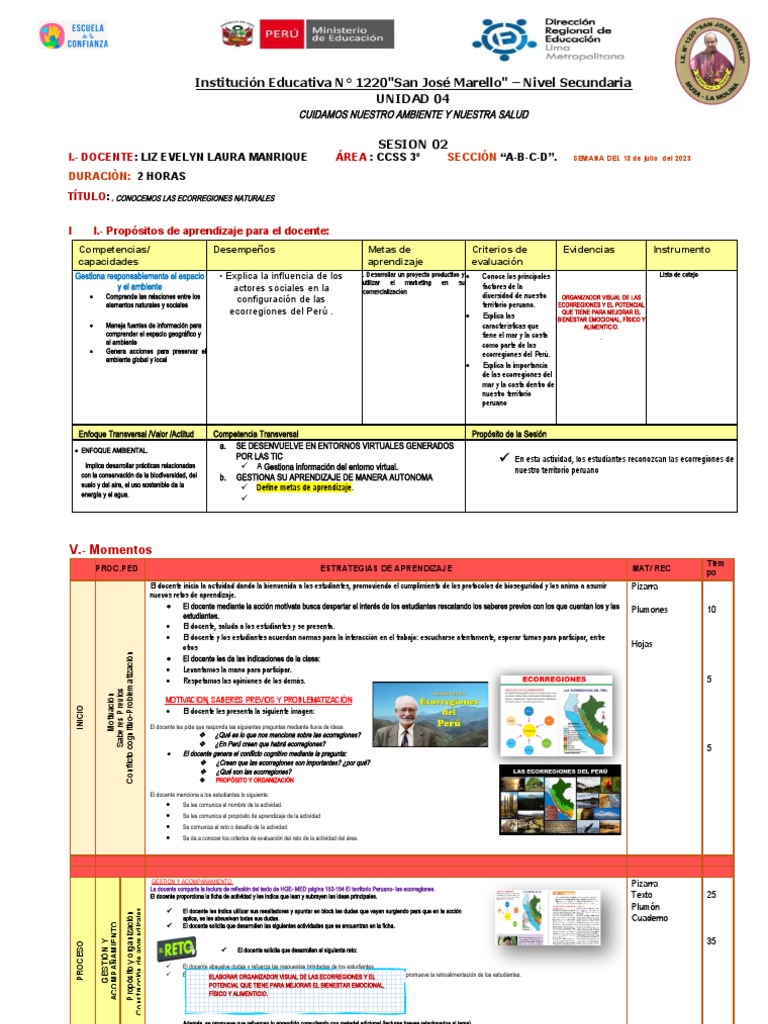 Sesion CCSS | PDF | Evaluación | Aprendizaje