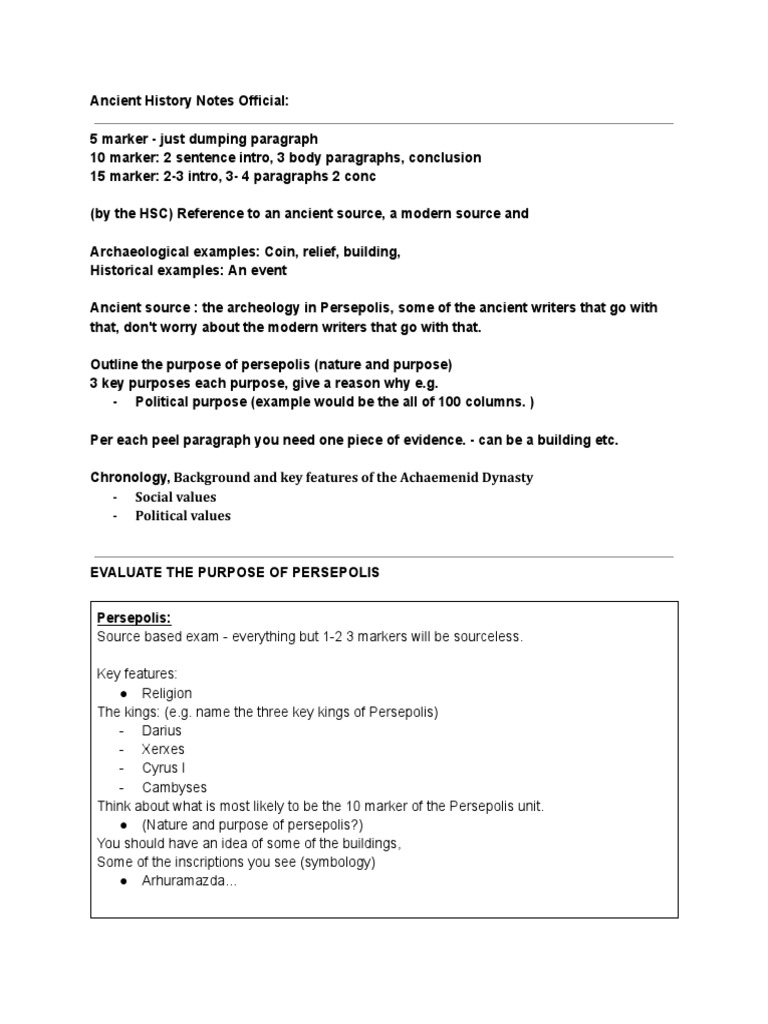 Ancient History Notes Official - PERSIA | PDF | Achaemenid Empire ...
