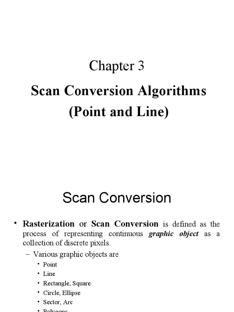 Lecture Line Scan Conversion Pdf Rounding Mathematics