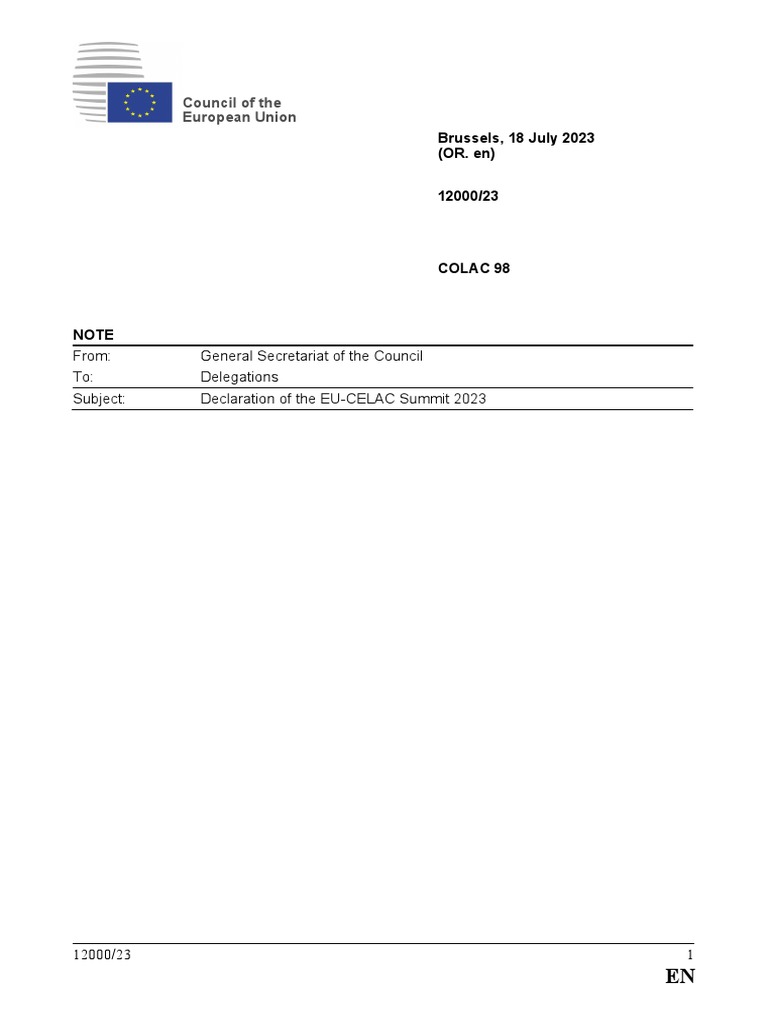 Declaration | Download Free PDF | Sustainability | European Union