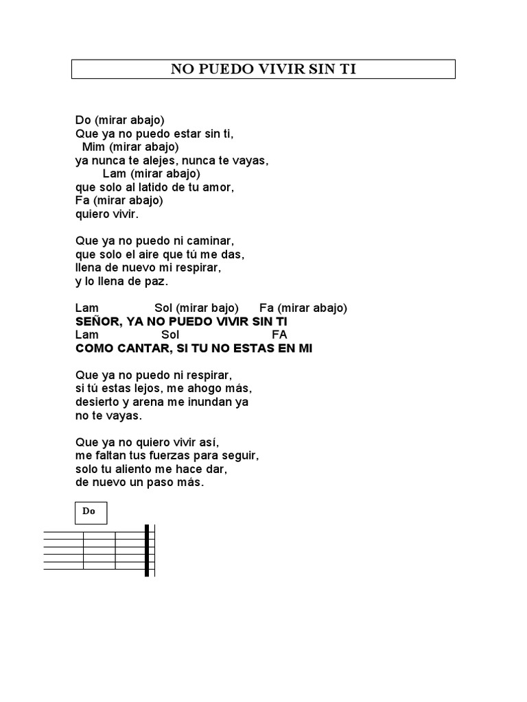 No Puedo Vivir Sin Ti Pdf
