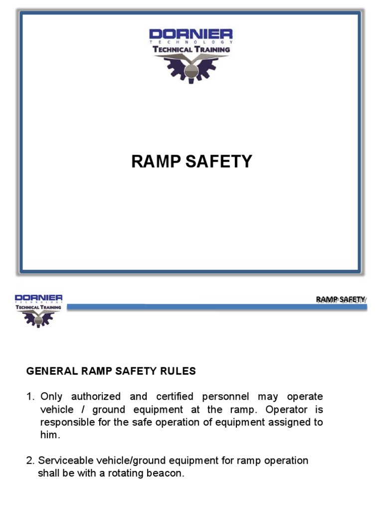 Ramp Safety | PDF | Vehicles | Aircraft