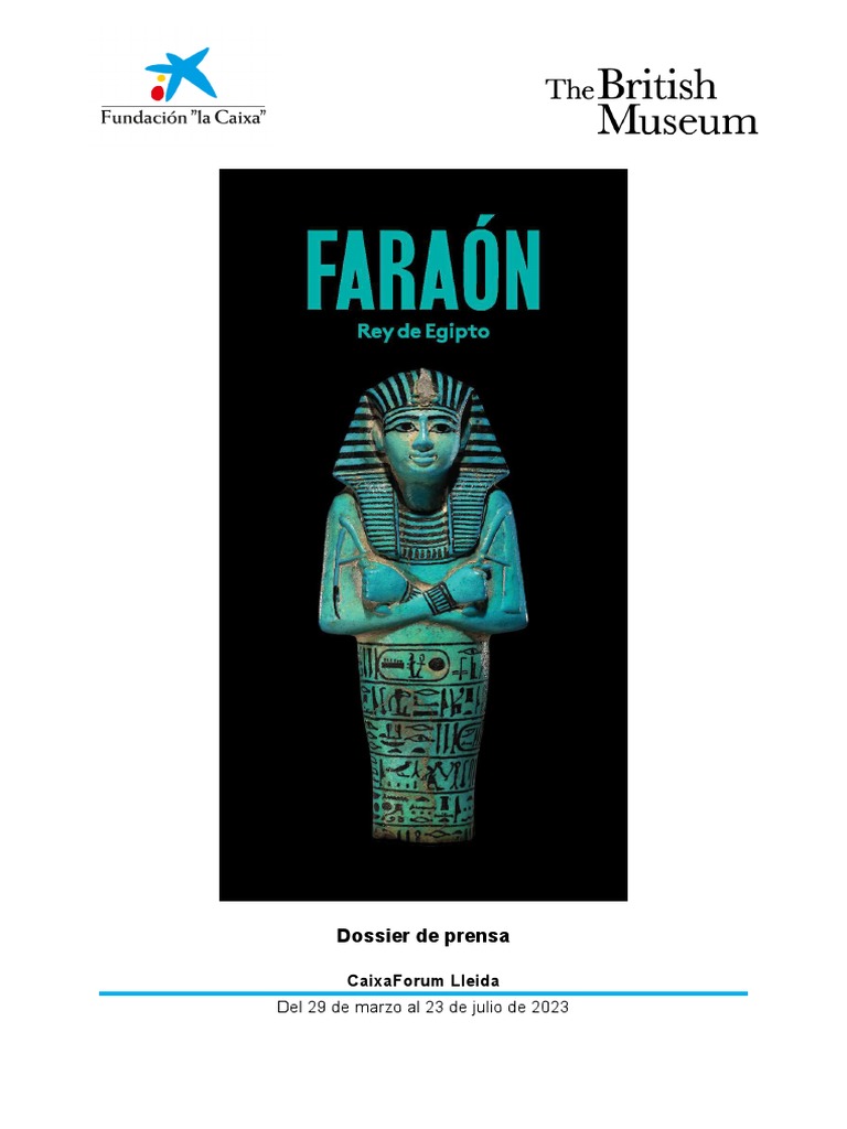 NDP Exposicion Faraon British Museum CaixaForum Lleida CAST | PDF ...