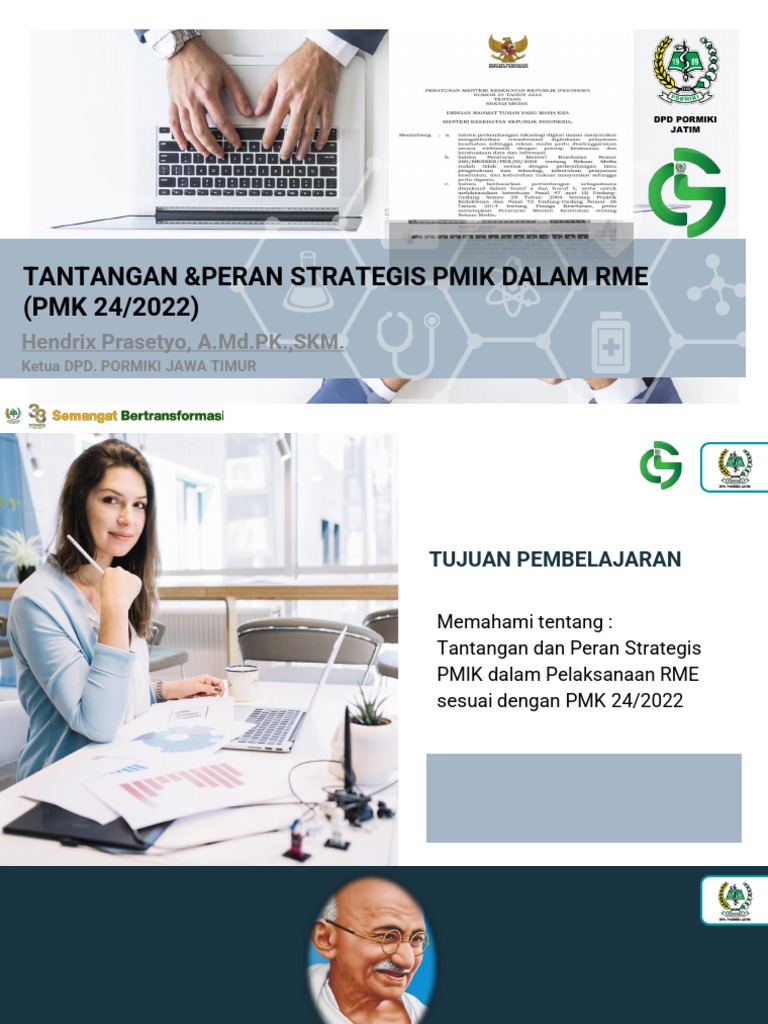 Tantangan &peran Strategis Pmik Dalam Rme (PMK 24/2022) : Hendrix ...