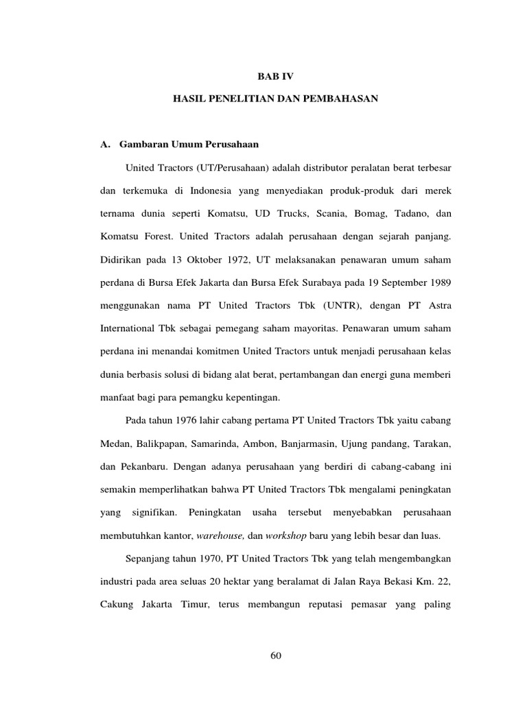 Profil United Tractors | PDF