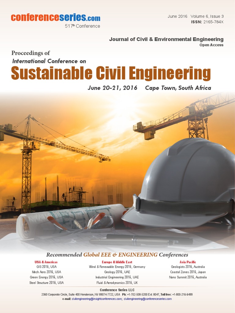 Sustainable Civil Engineering Conference | PDF | Immunology | Cancer