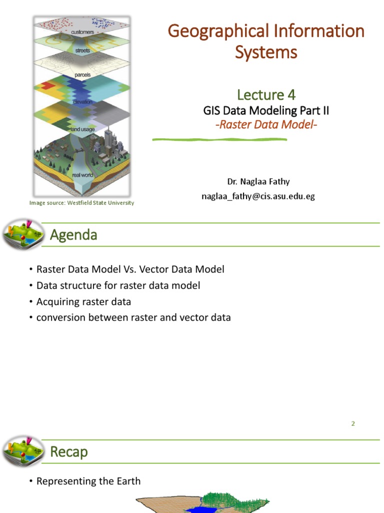 Lecture 4 Gis Data Modeling Part 2 Pdf Image Resolution Geographic Information System