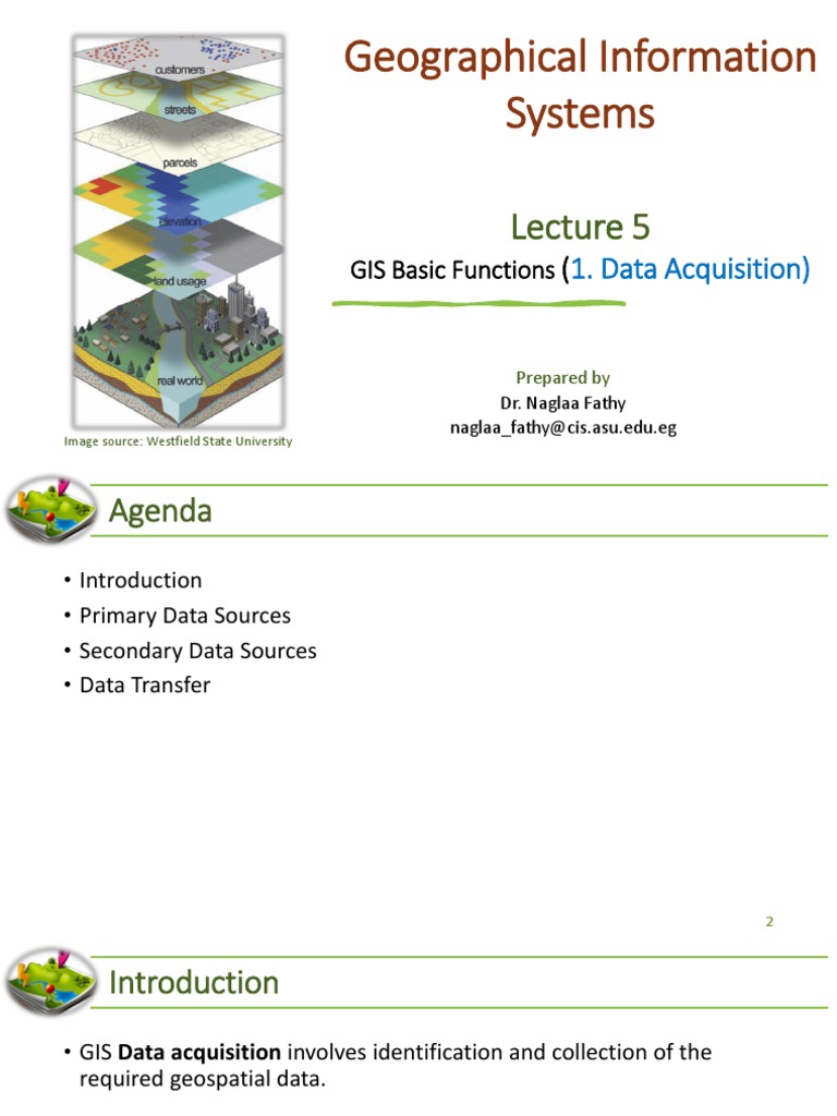 Lecture 5 - GIS Functions - Data Acquisition | Download Free PDF | Geographic Information System ...
